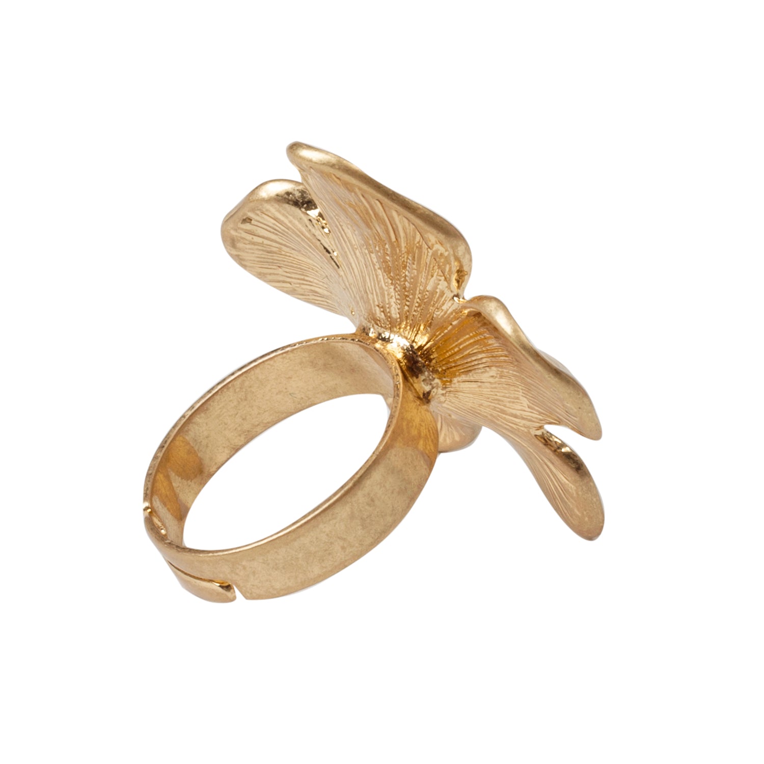 Gold 'Flower' Adjustable Ring – Meller Designs