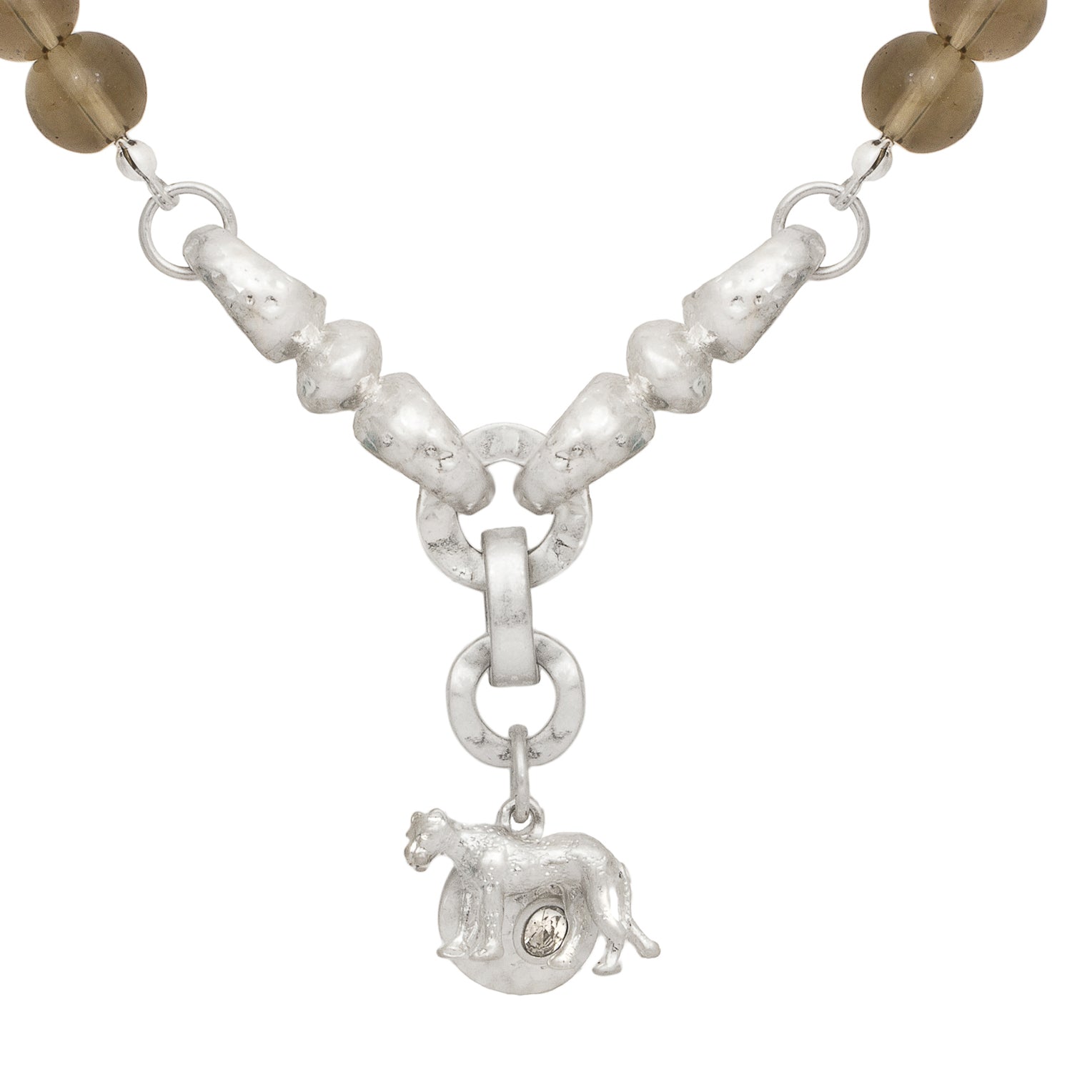 Silver Majesty Lioness Charm Necklace – Meller Designs