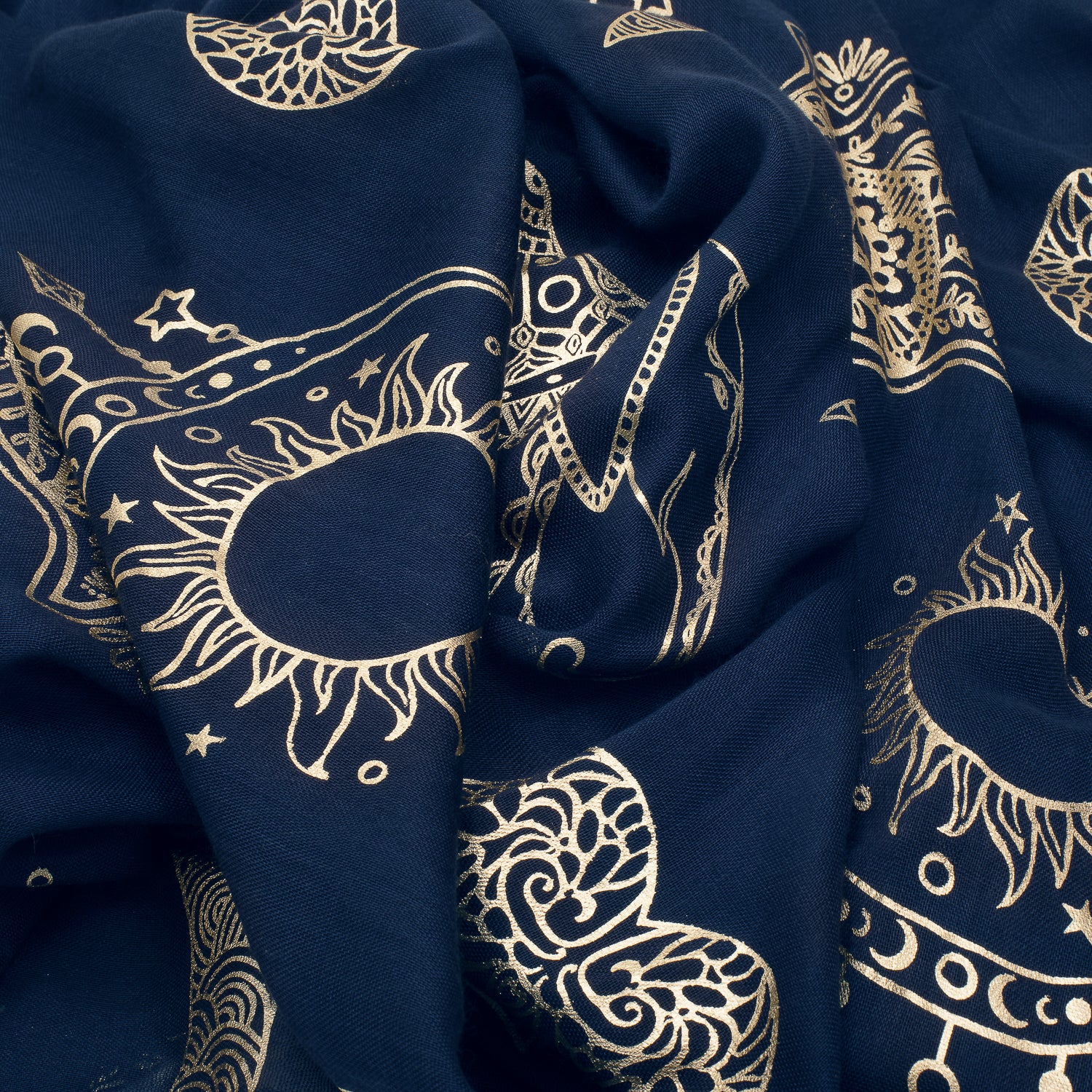 Women's Navy Scarf | Navy Festivity Scarf | Bibi Bijoux – Meller Designs